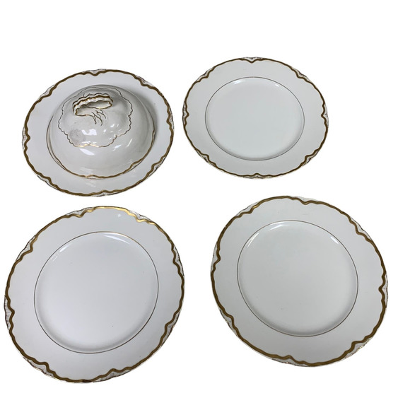 Pope Gosser | Dining | Vintage 929 Popegosser Sepia Gold Trimmed ...